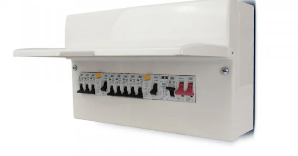 BG SPD 8 Way Metal Dual RCD (A) C/Unit c/w 8xMCBs