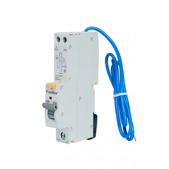 Fusebox 10kA 16amp Type A SP RCBO C Curve