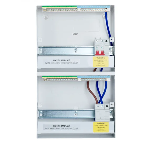 Fusebox 22 Way Double Consumer Unit 100A Main Switch