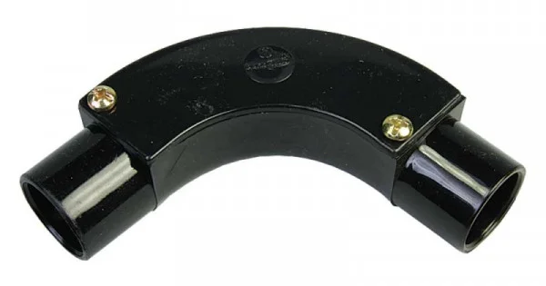 PVC 20mm Inspection Bend Black
