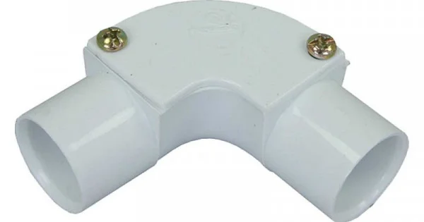 PVC 20mm Inspection Elbow White