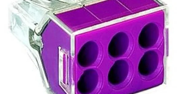 Wago Push Connector 2.5mm 6 Way Each