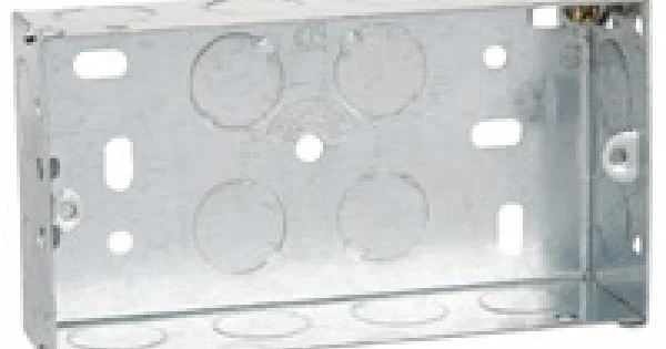 35mm 2 Gang Steel Box